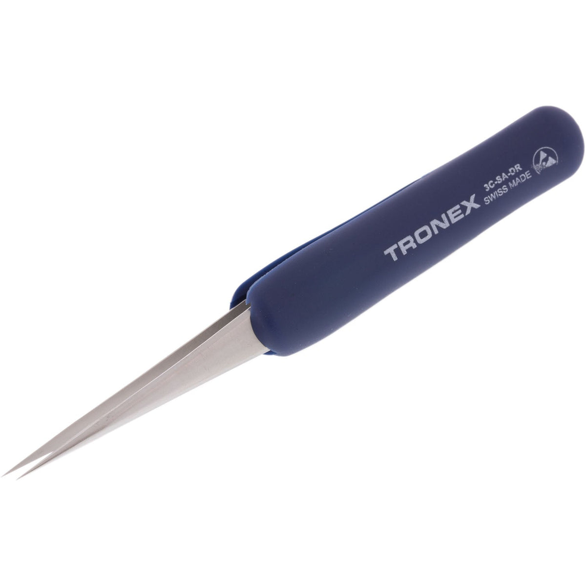 Tweezers - Tronex 3C SS ESD Rubber Grip Short Body, Straight Fine Shar – Tronex Tools
